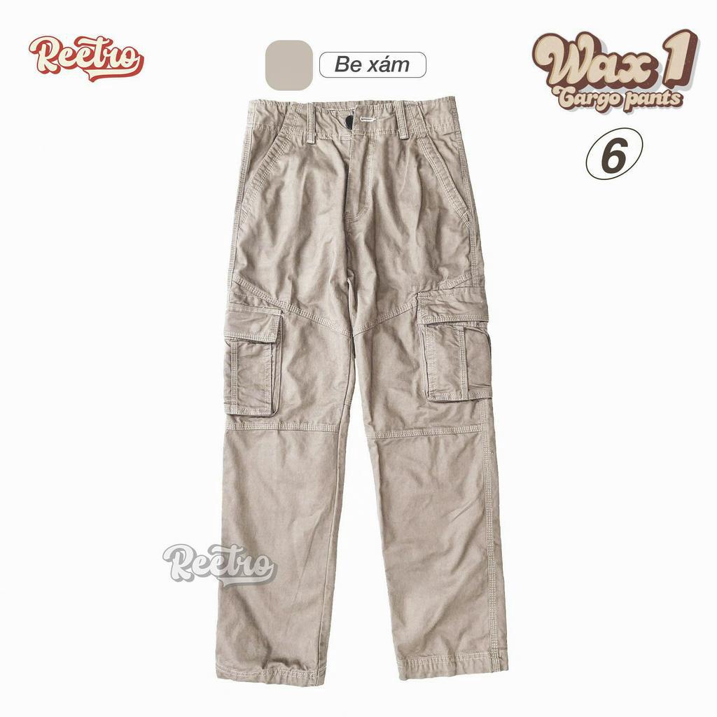 Quần Kaki Túi Hộp Nam Nữ Reetro Wax1 Lưng Chun - Chất Vải Dày Dặn Không ...