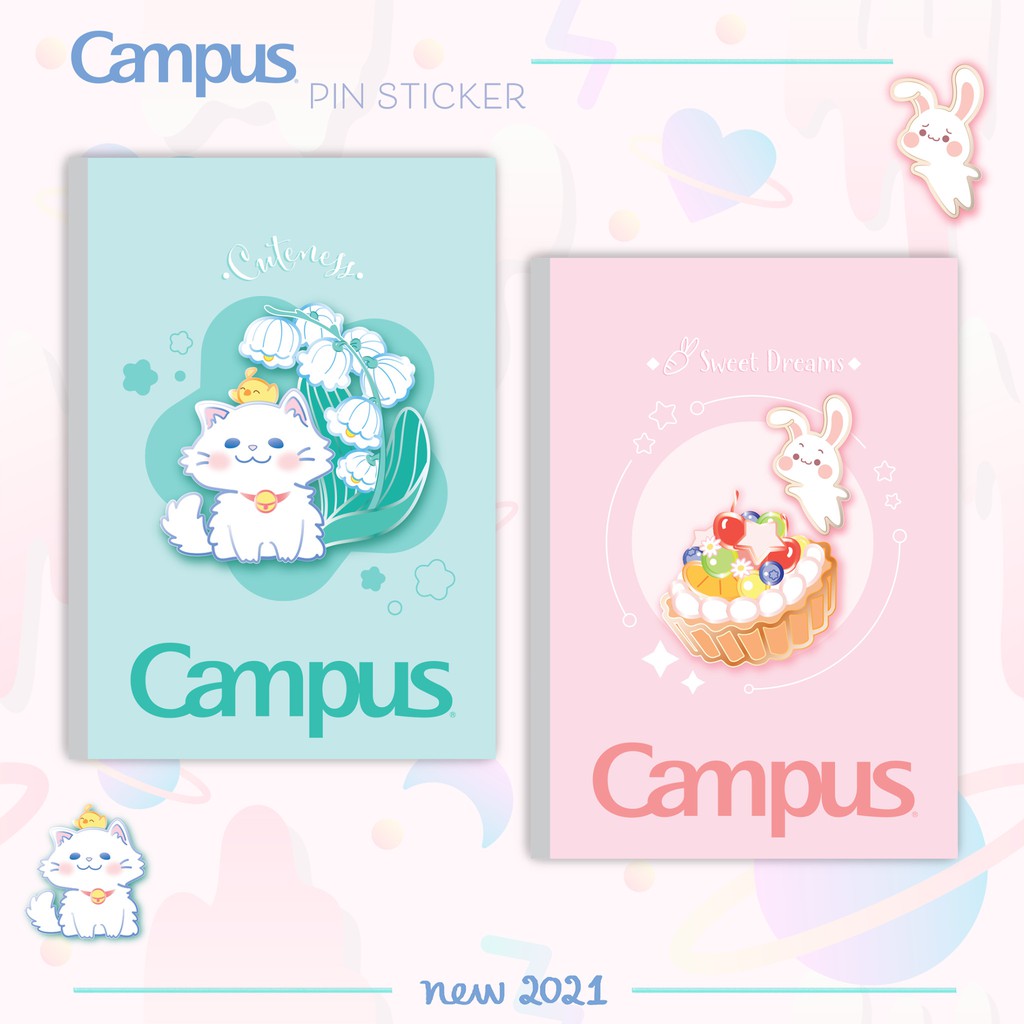 [Mẫu mới] Lốc 10 Vở KN Campus Pin Sticker 120 trang | Shopee Việt Nam