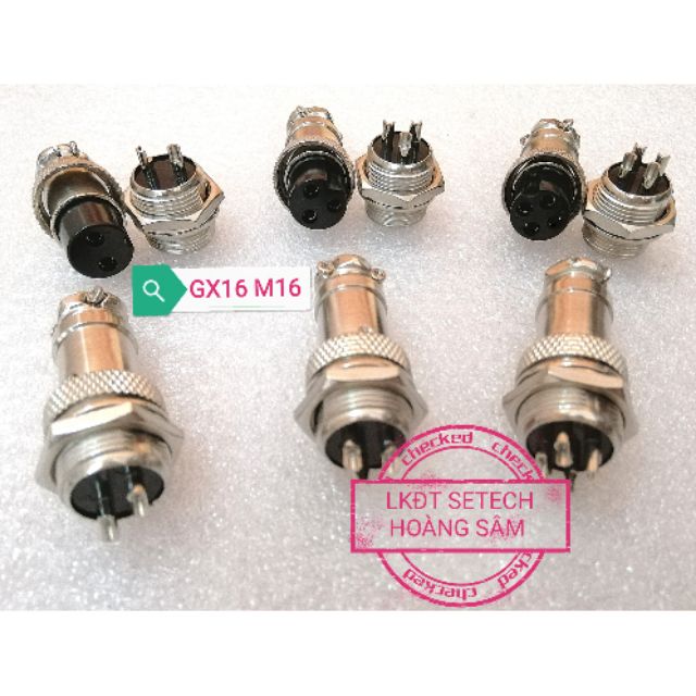 JACK sắt tròn M16 GX16 1 cặp đực cái từ 2P~10P | Shopee Việt Nam