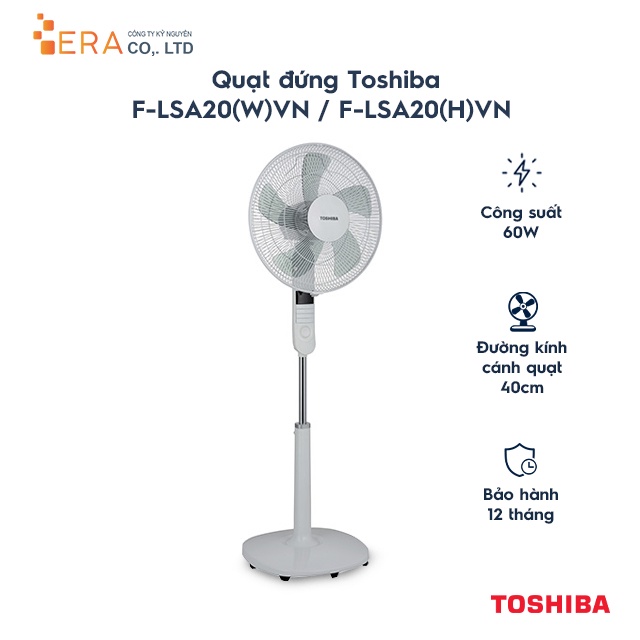 Quạt đứng Toshiba F-LSA20(W)VN / F-LSA20(H)VN - Hàng chính hãng ...