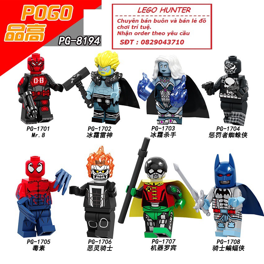 Lego minifigures nhân vật siêu anh hùng PG 8194 | Shopee Việt Nam