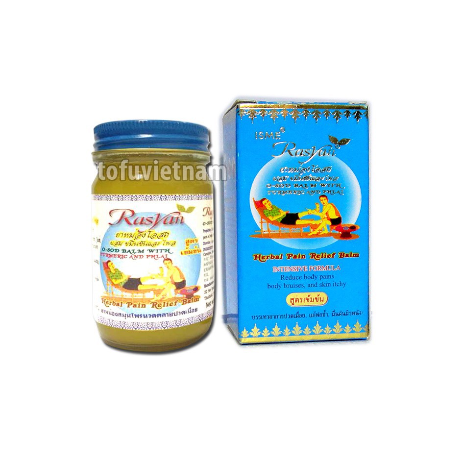 Dầu cù là gừng nghệ RASYAN O-Sod Balm with Turmeric and Phlai 50g ...