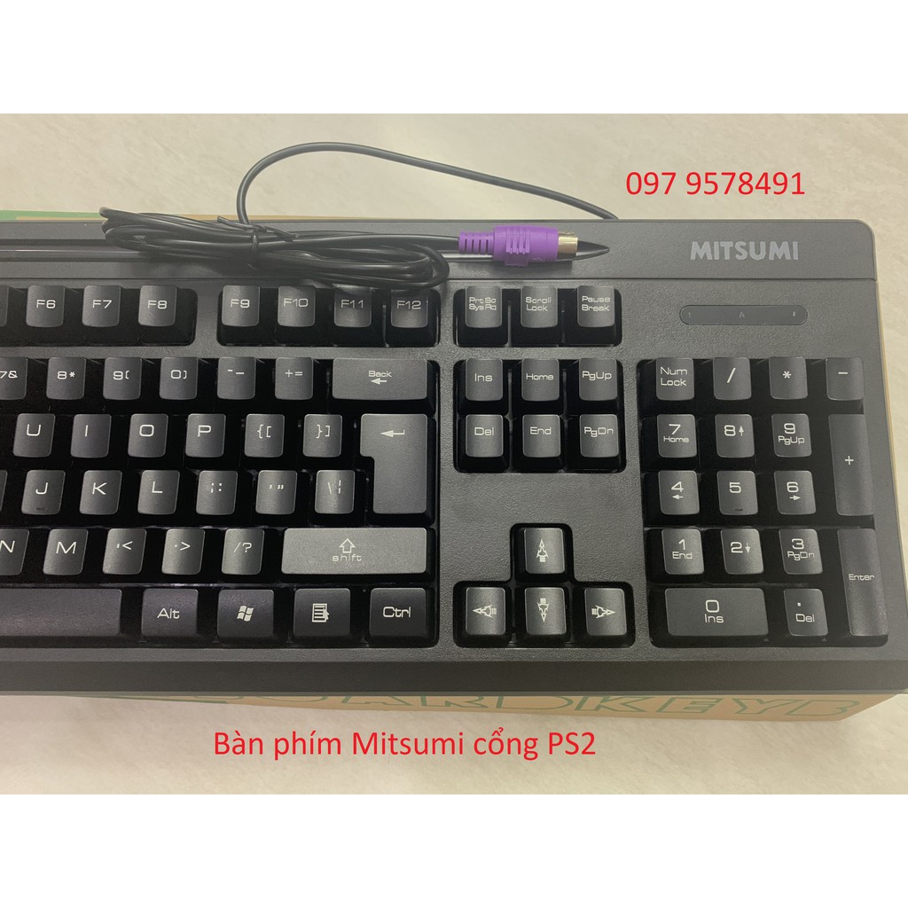 Bàn phím Mitsumi cổng PS2 bảo hành 12 Tháng | Shopee Việt Nam