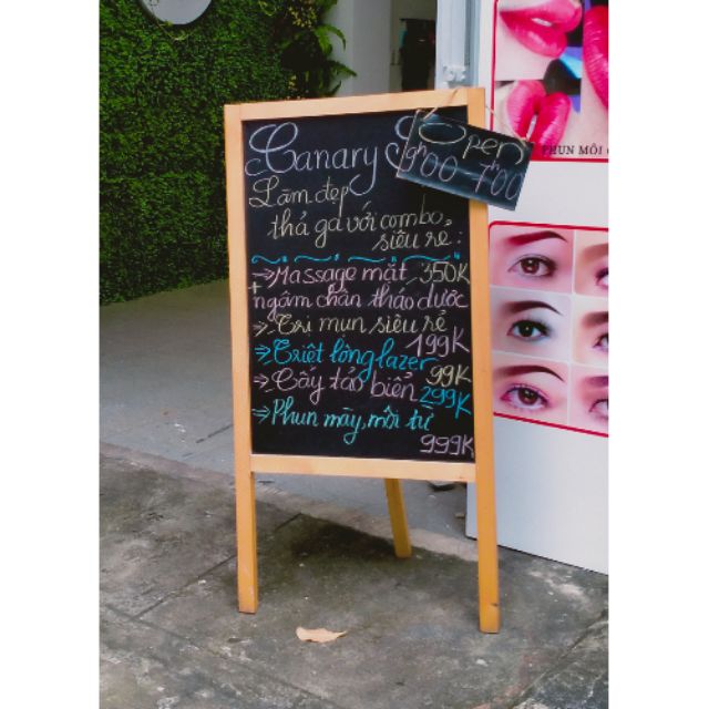 Bảng menu gỗ bảng menu màu vàng 60 x 1,2 m | Shopee Việt Nam