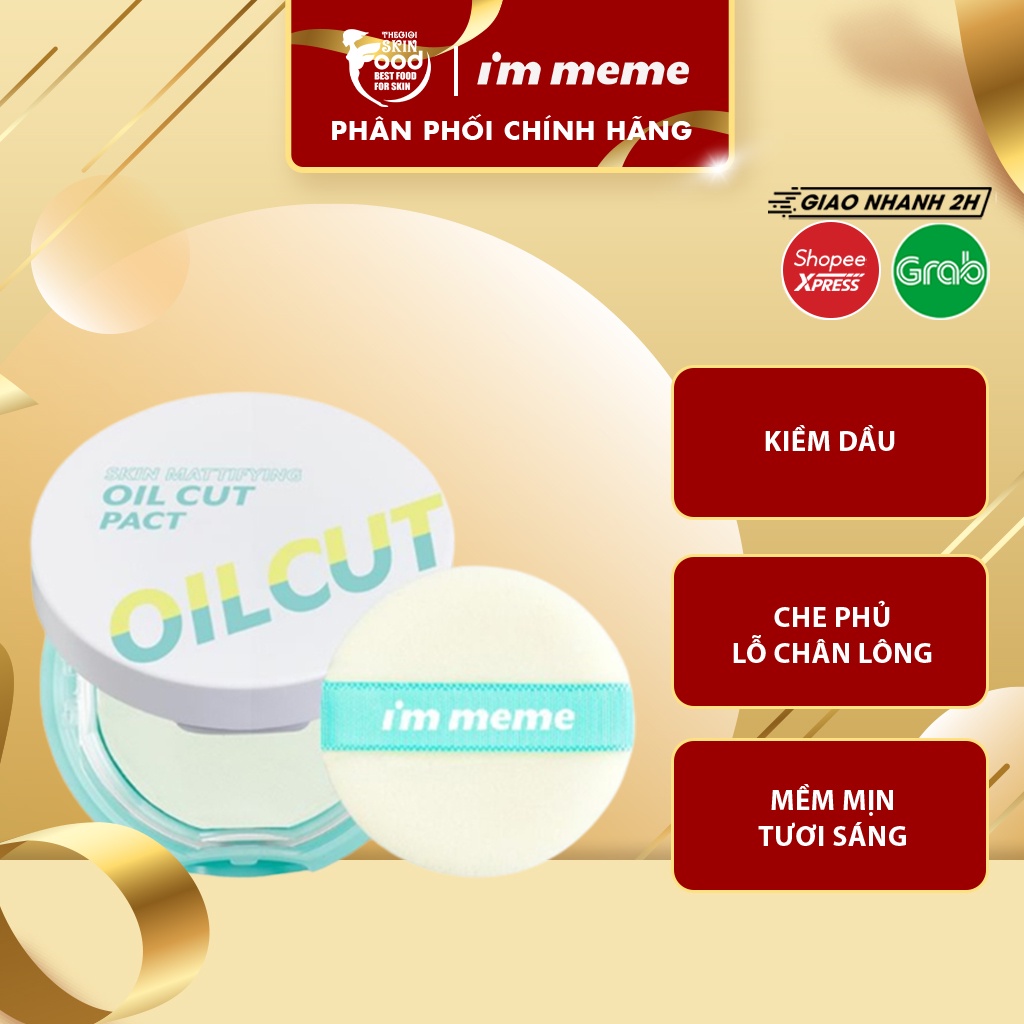 Phấn Phủ Kiềm Dầu I'm Meme I'm Oil Cut Pact 9.5g | Shopee Việt Nam