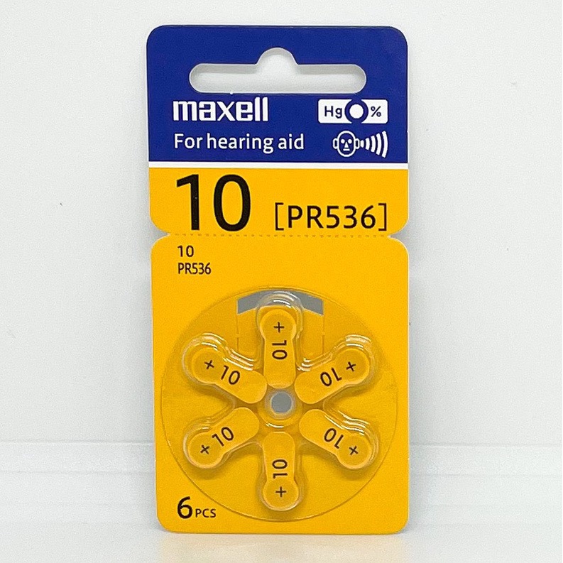 Pin máy trợ thính Maxell PR41 ( pin 312 ) / PR44 ( pin 675 ) / PR48 ( Pin 13 ) / PR536 ( Pin 10 ...