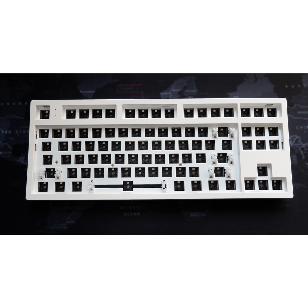 Bộ kit bàn phím cơ Keycool KC87 3 chế độ kết nối, mạch hotswap xuôi ...