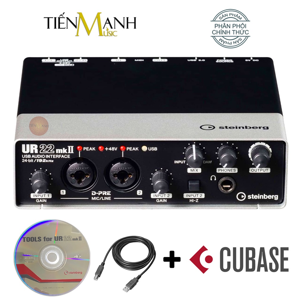 [Chính Hãng, Tặng Cubase] Soundcard Steinberg UR22 MK2 - Sound Card Bộ ...