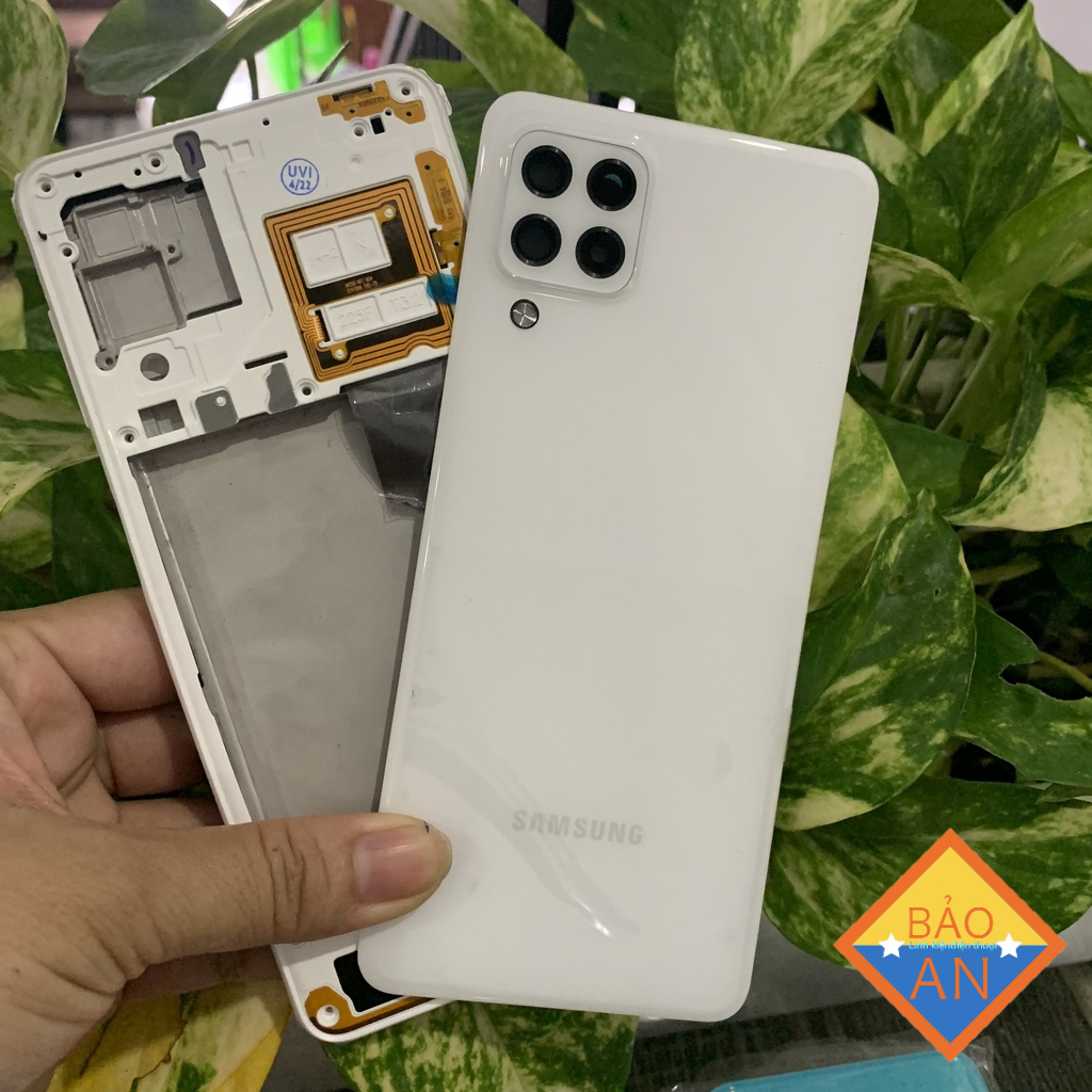 Bộ vỏ samsung A22 4g zin có khe sim có kính cam | Shopee Việt Nam