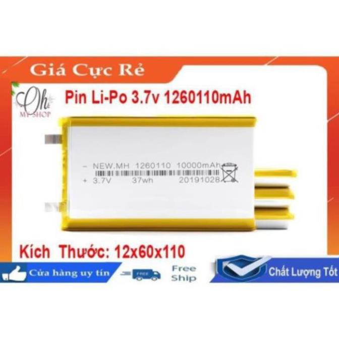 Pin Lithium-Polymer 3.7V 10000mAh 1260110 mới 100% chuẩn dung lượng- có ...