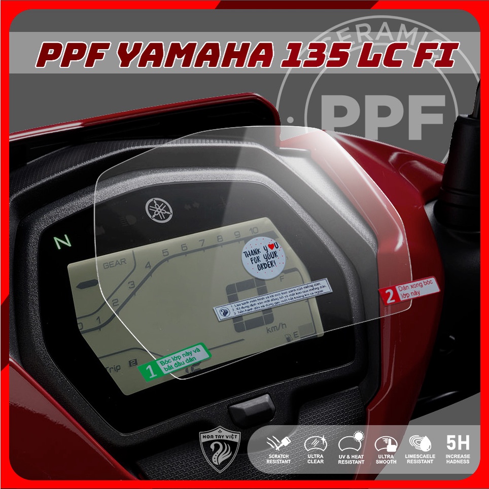 YAMAHA 135 LC FI | Miếng dán bảo vệ mặt đồng hồ xe yamaha 135 lc ...