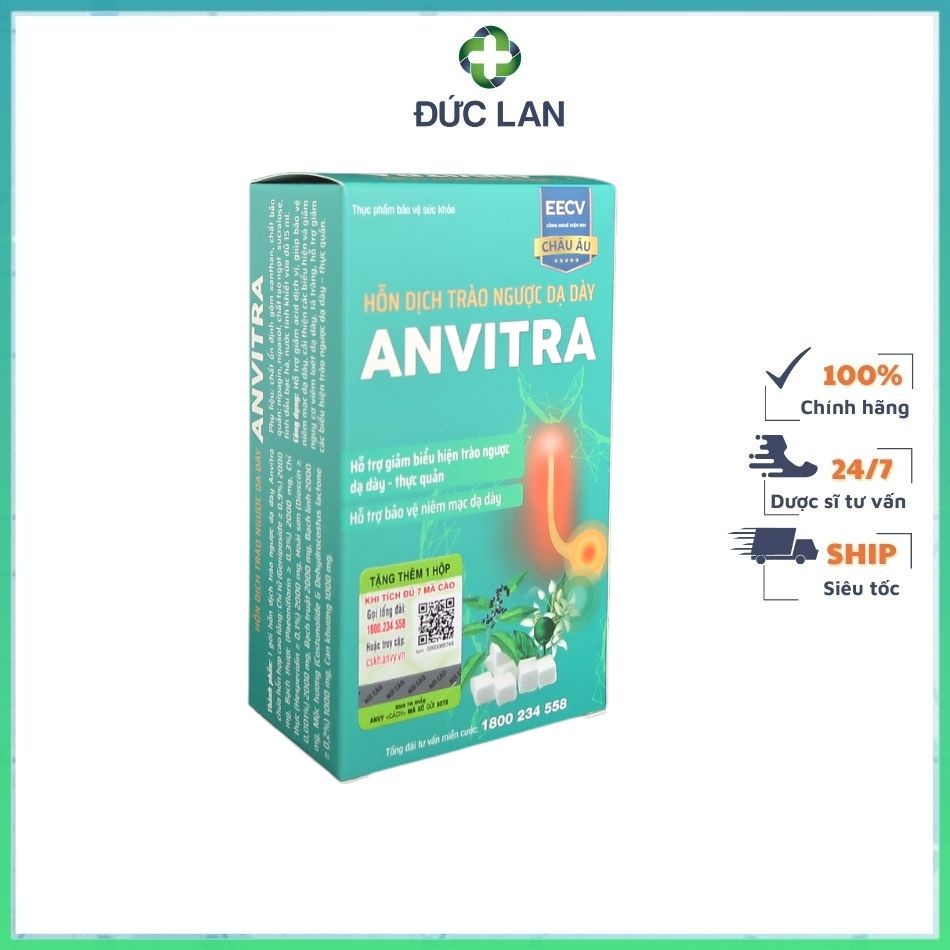 HỖN DỊCH TRÀO NGƯỢC DẠ DÀY ANVITRA - HỖ TRỢ GIẢM ACID DỊCH VỊ. | Shopee ...