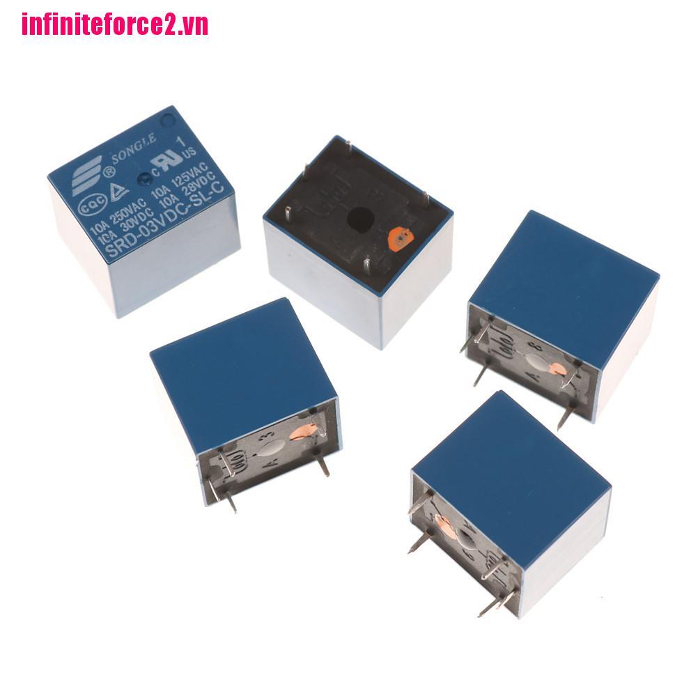 Bộ 5 Linh Kiện Điện Tử Dc 3v Mini Srd-3Vdc-Sl-C Pcb Chuyên Dụng ...