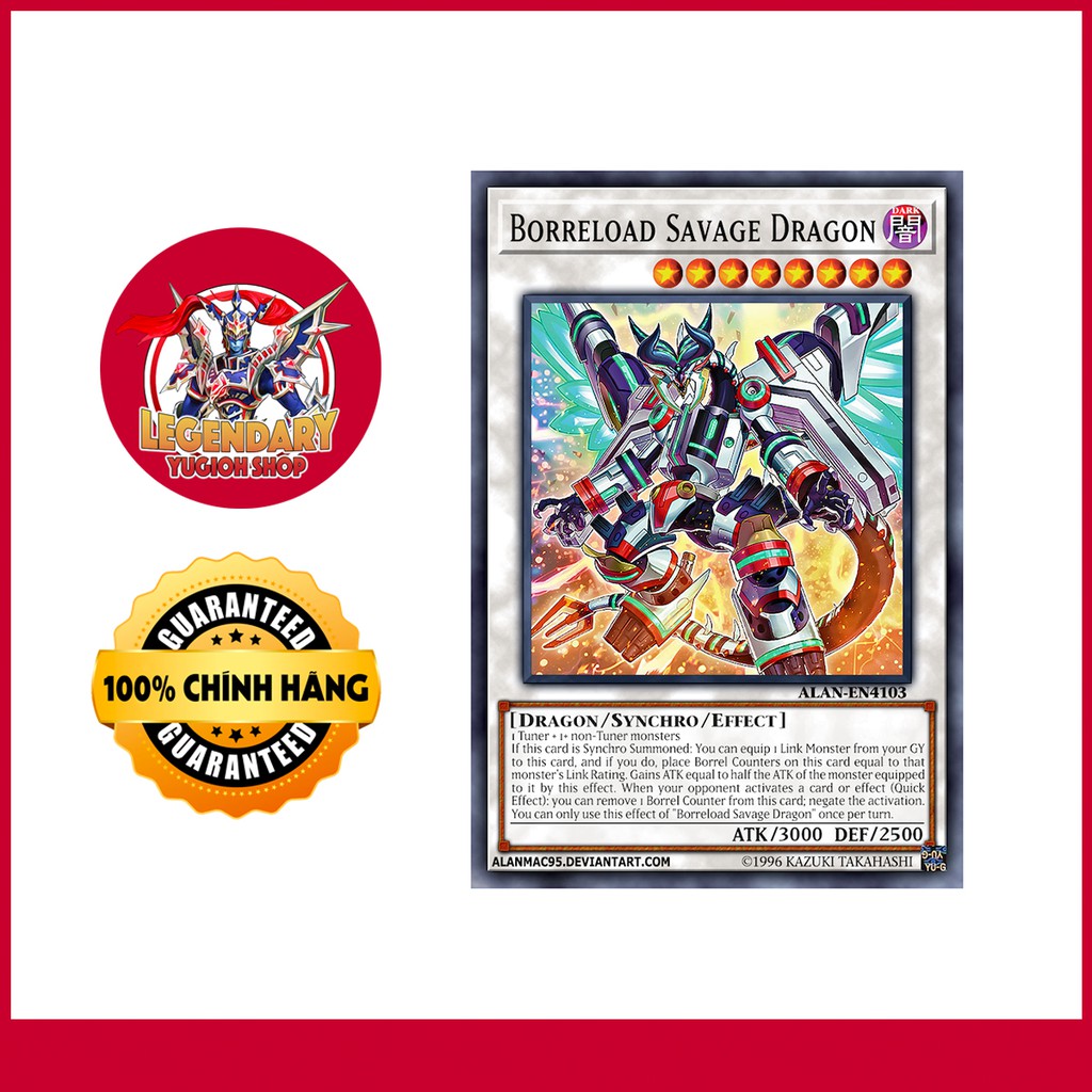 [Thẻ Bài Yugioh Chính Hãng] Borreload Savage Dragon | Shopee Việt Nam