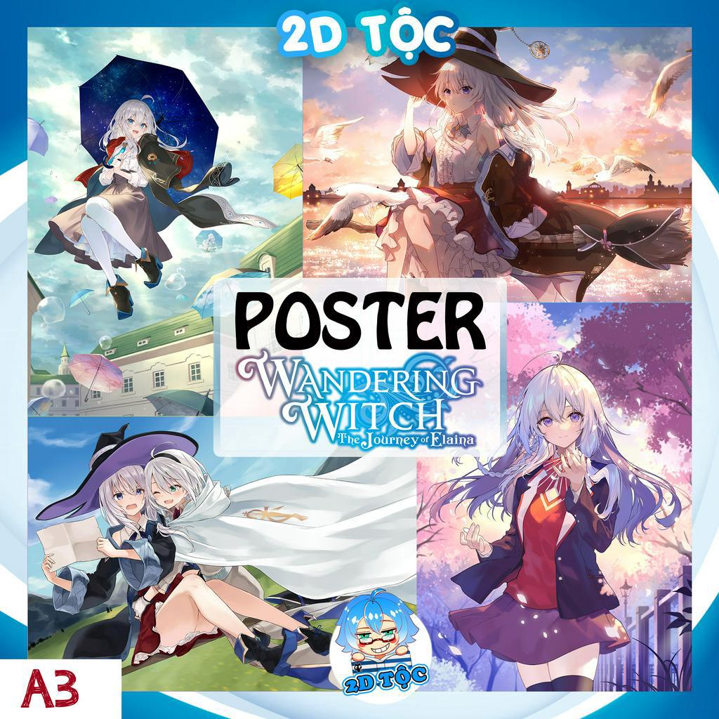 TRANH POSTER A3 Anime Manga Hành trình của Elaina Majo no Tabitabi (4 ...