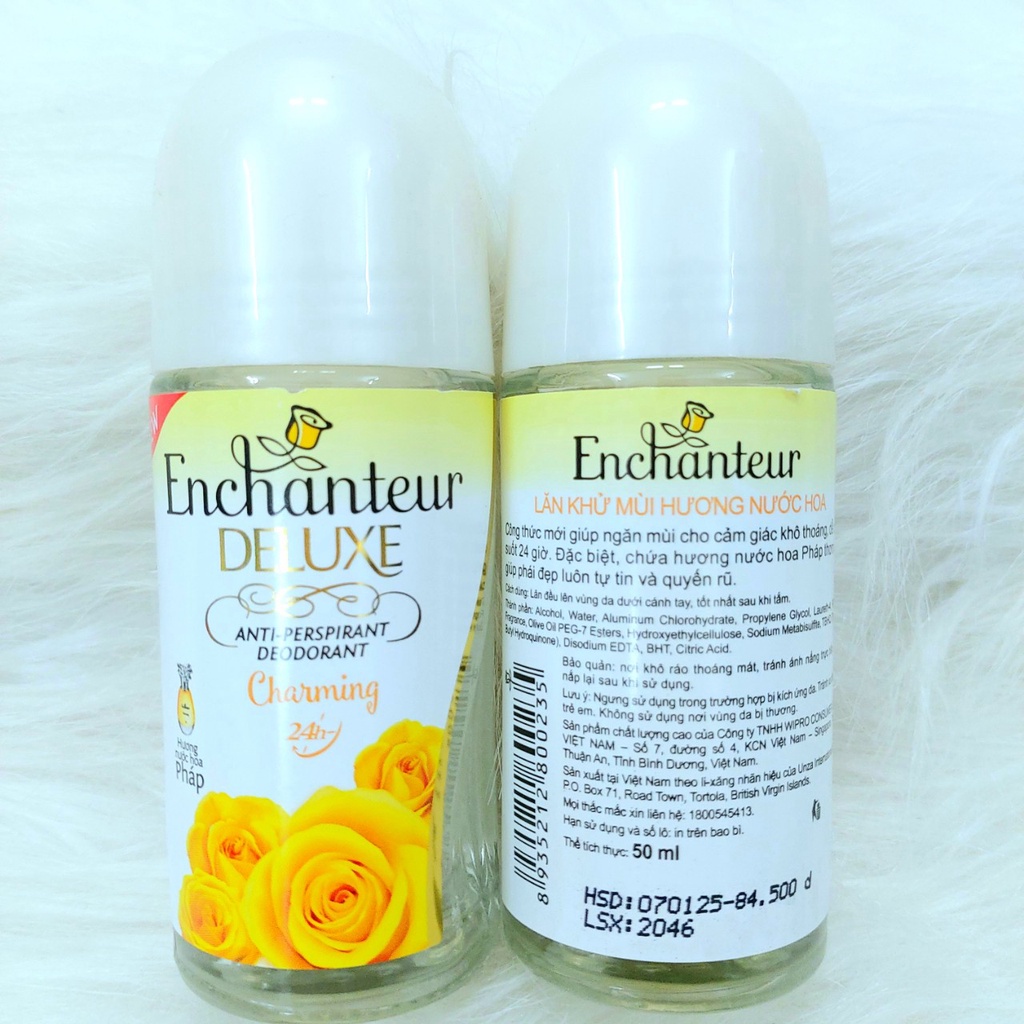 Enchanteur - Xịt - Lăn - Lăn Sáp Khử Mùi Hương Nước Hoa 150ml - 50ml ...