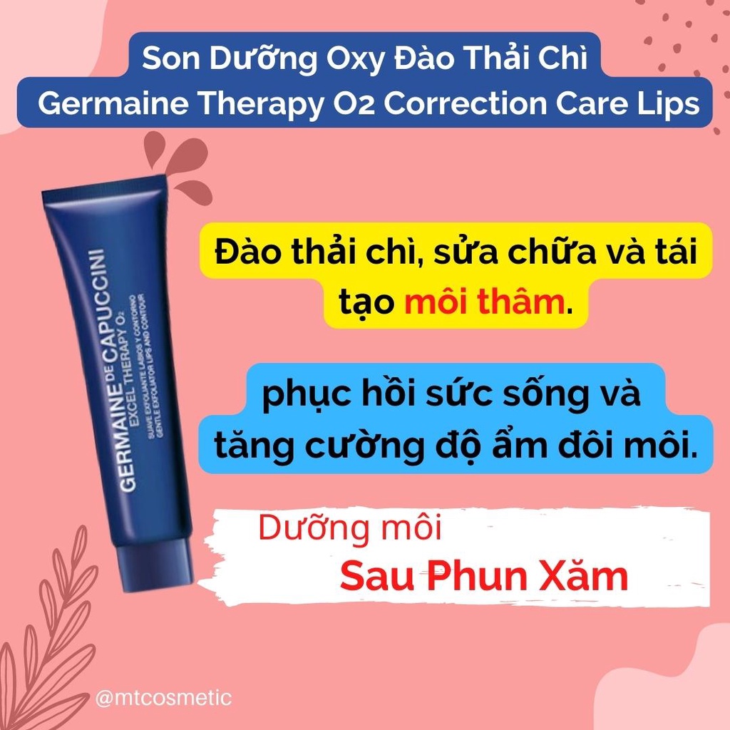 Son Dưỡng Môi Excel Therapy O2 Volumising Ultra-Conrrection Care Lips ...