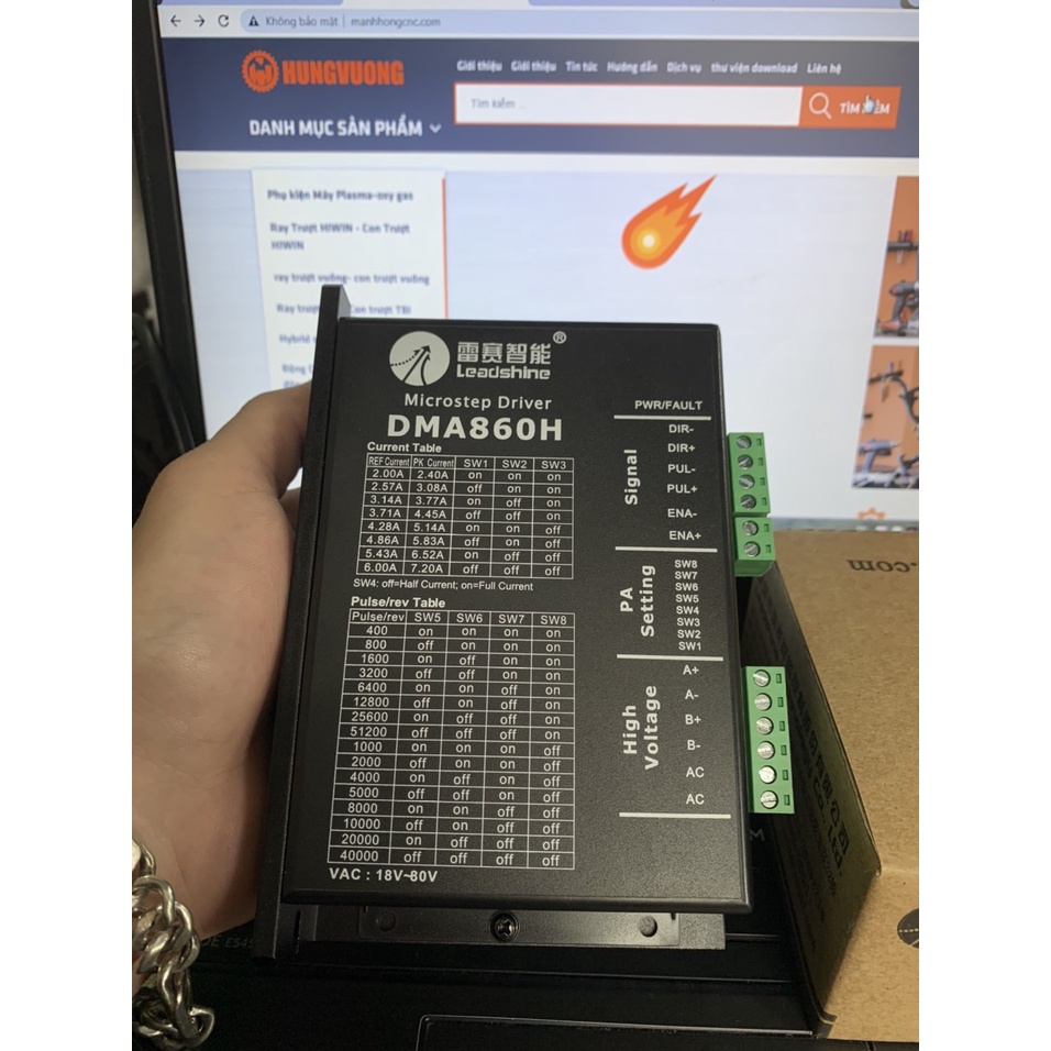 Driver DMA860H Leadshine điều khiển động cơ bước size 86 TPHCM & HN (CÓ ...