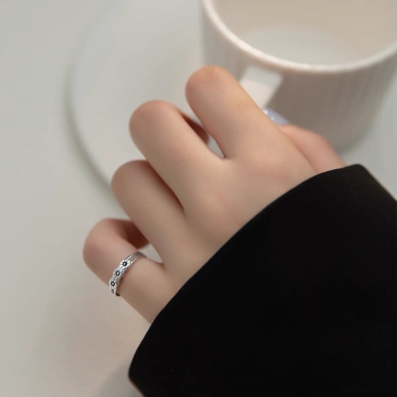 Nhẫn bạc 925 mảnh đá vuông đơn giản của nữ - Made Twinkle Silver | Shopee Việt Nam