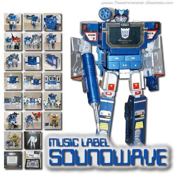 Robot Biến Hình Transformers Music Label Soundwave (Spark Blue) MP3 ...