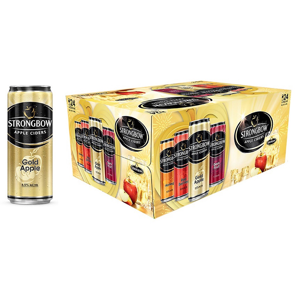 Thùng Strongbow mix vị 24 lon 330ml | Shopee Việt Nam