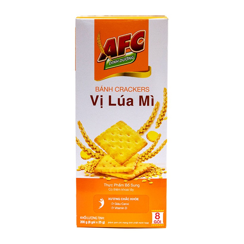 Bánh quy AFC vị lúa mì (hộp 8 gói) | Shopee Việt Nam