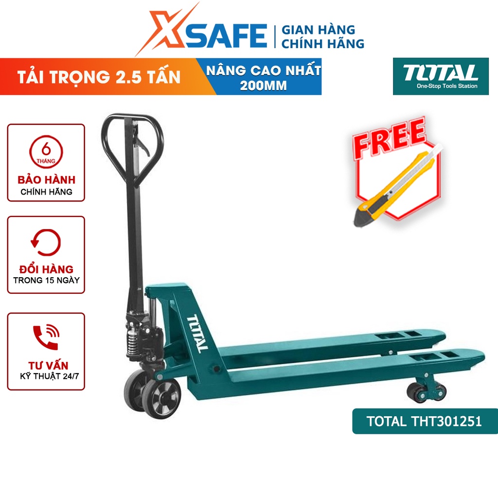 Xe nâng kéo hàng TOTAL THT301251 tải trọng 2,5 tấn dùng nâng hàng hóa ...