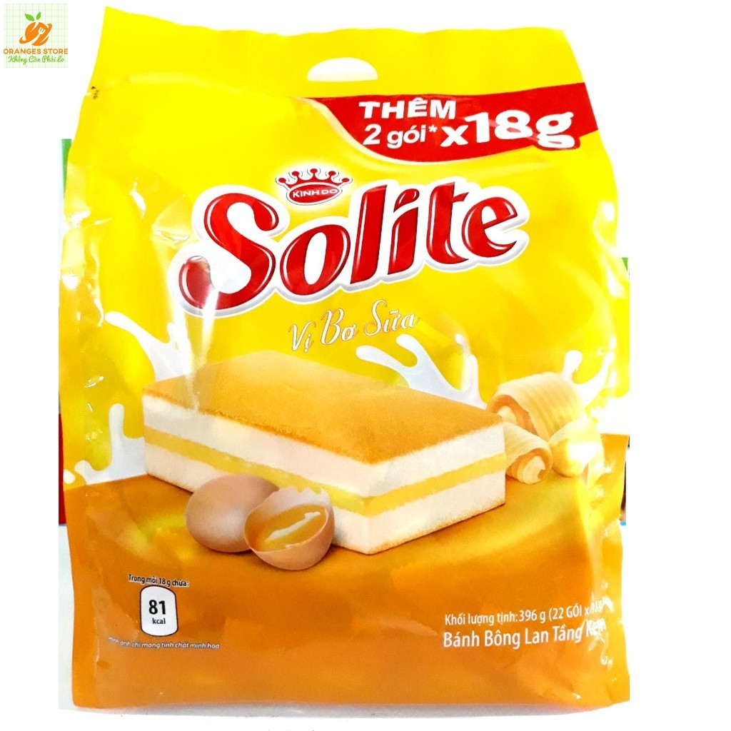 Bánh Bông Lan TẦNG SOLITE Túi 396gr (22 Bánh x 18g) | Shopee Việt Nam