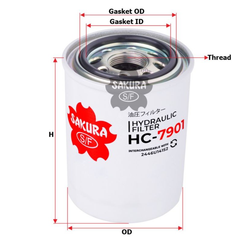 lọc dầu thủy lực ROBEX R200LC/ R210LC mã HC-7901 / C-SP-08N-30 HF28850 ...