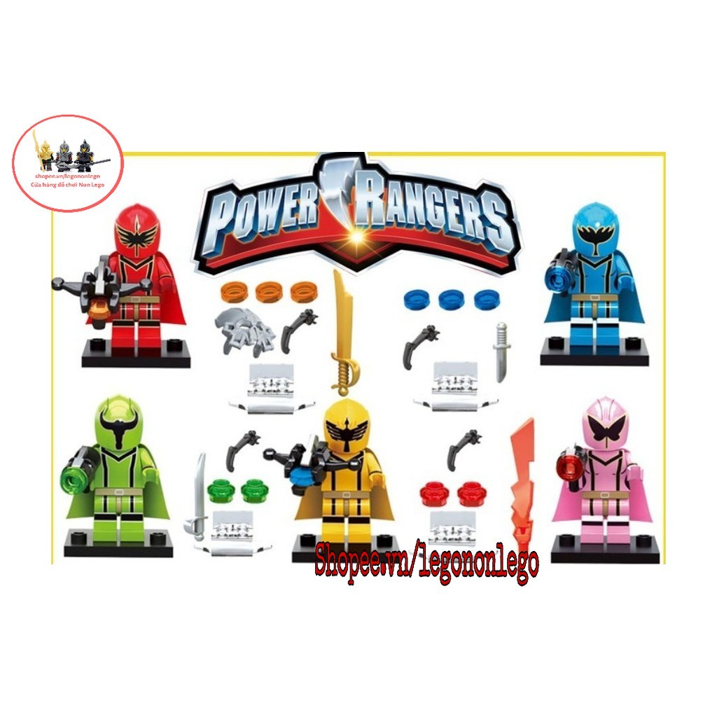 Lego siêu nhân kỵ mã mô hình 5 Minifigure Power Ranger | Shopee Việt Nam