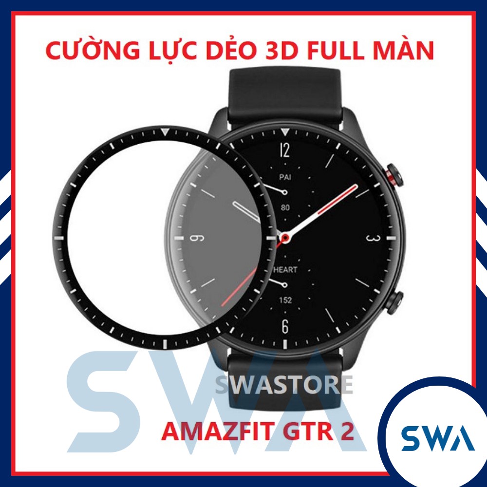 Dán Màn Hình Cường Lực Amazfit GTR 2 GTR2 Full Màn 3D Dẻo Độ Cứng 6H ...