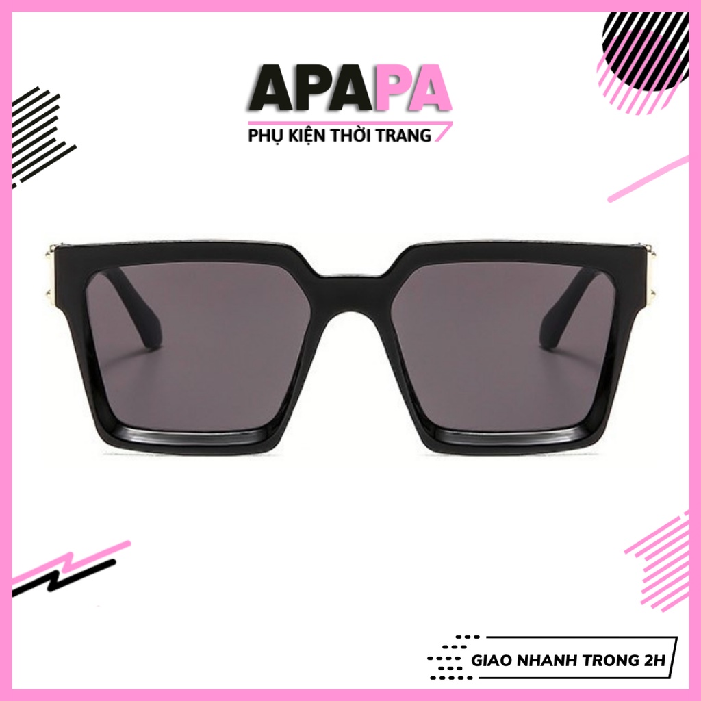 Kính râm nam nữ mắt vuông cao cấp phong cách cổ điển chống UV400 ...