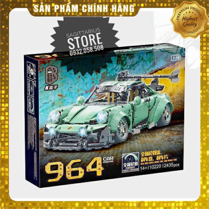 Lego Kbox 10220 Lắp Ráp Siêu Xe Porsche 964 ( 2435 Mảnh - Tỷ lệ 1:10 ...