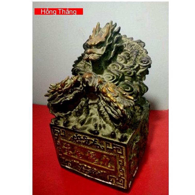 Cửu Long Kim Ấn cỡ đại bằng đồng thau | Shopee Việt Nam