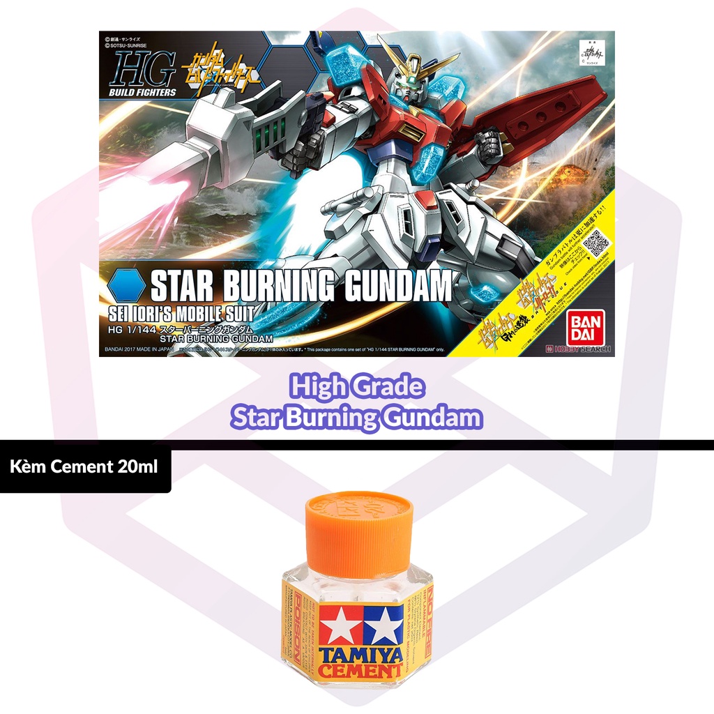 Mô hình Gundam Bandai HG 058 Star Burning Gundam 1/144 Build Fighters [GDB] [BHG] | Shopee Việt Nam