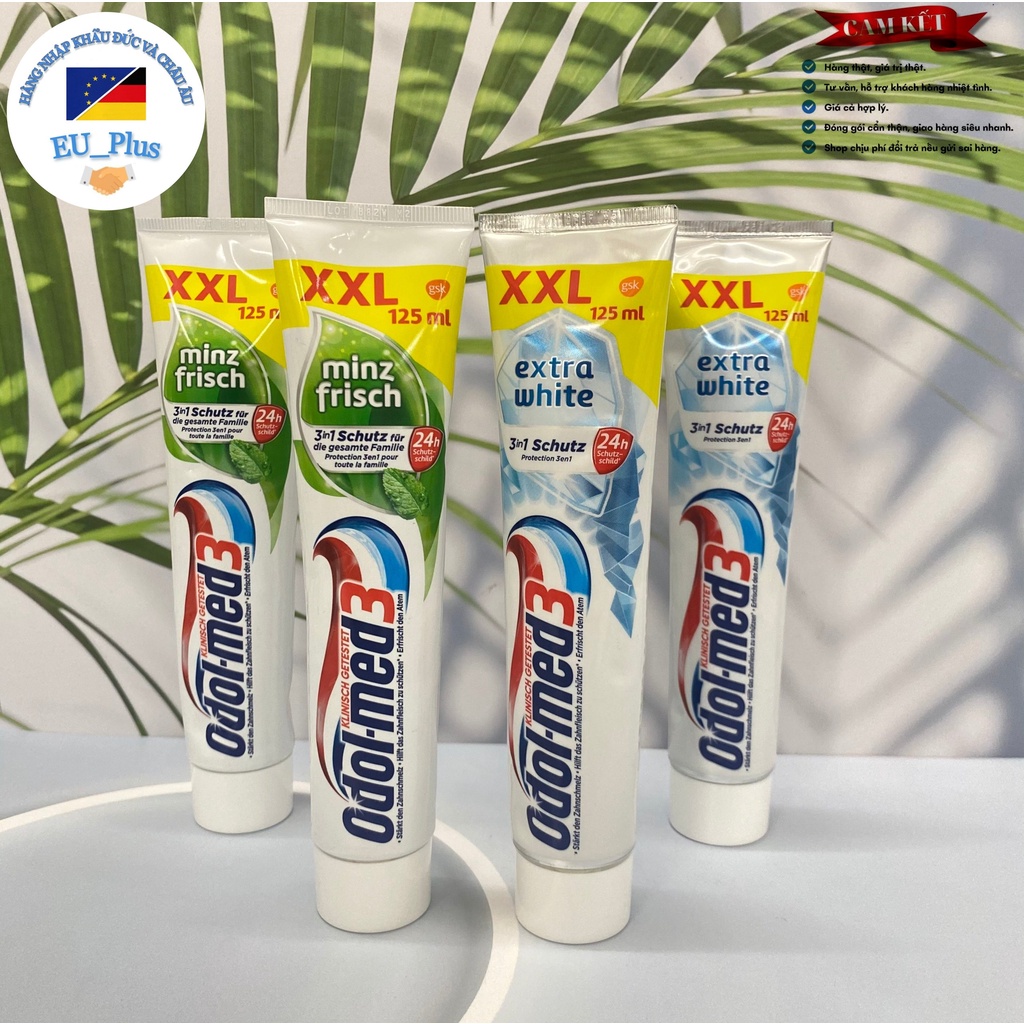 Kem Đánh Răng Odol Med 3 - Đức 125 ml - Trắng răng, bạc hà, Original ...