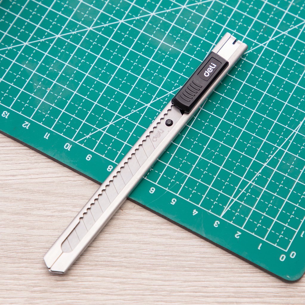 Dao rọc giấy nhỏ Deli 2058 lưỡi 9mm | Shopee Việt Nam