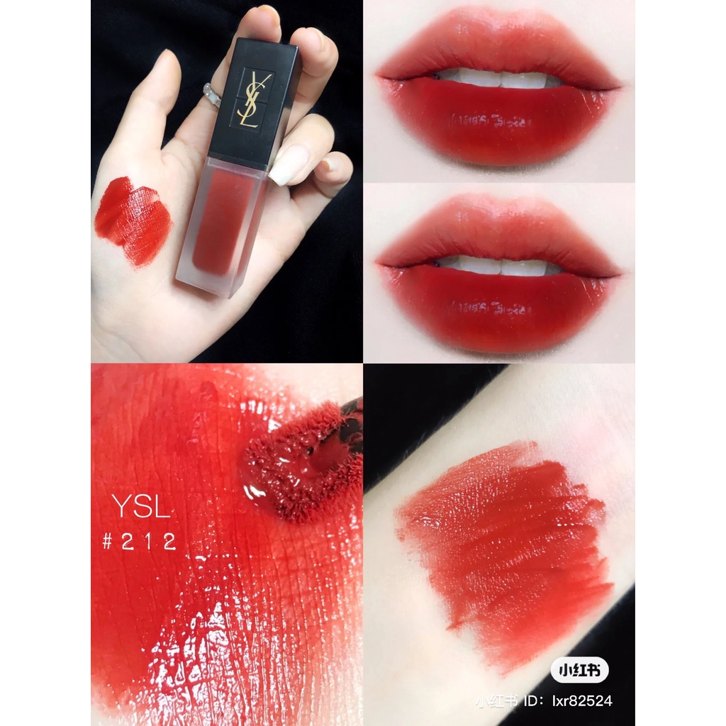 [YSL] Son kem YSL Velvet Cream 212 fullbox | Shopee Việt Nam