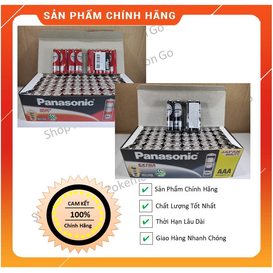 [Pin Chính Hãng] Combo 40 Viên Pin Panasonic Pin AAA / Pin 3A / Pin AA ...