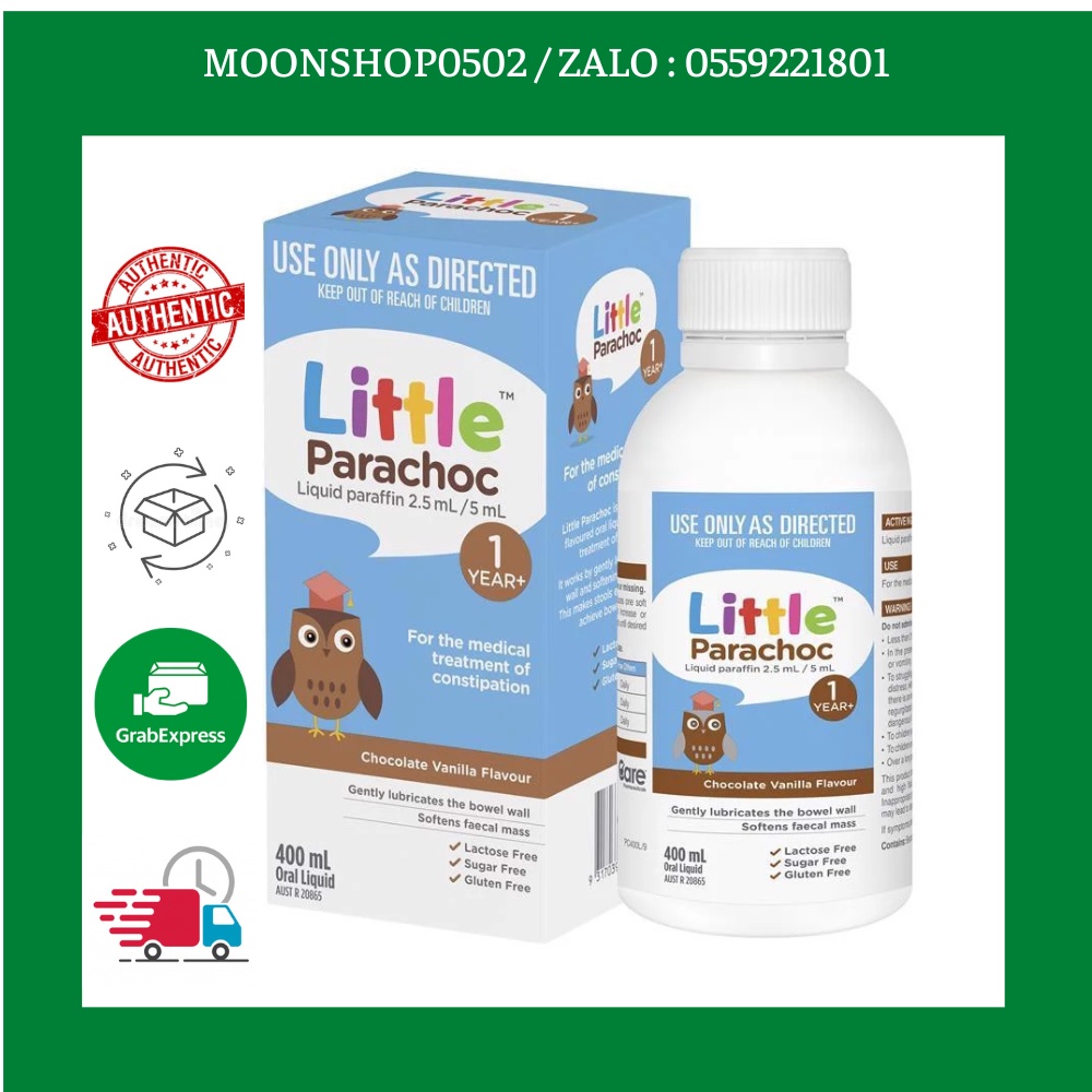 Siro giảm táo bón Nhuận tràng cho bé từ 1 tuổi , Little parachoc 400ML ...