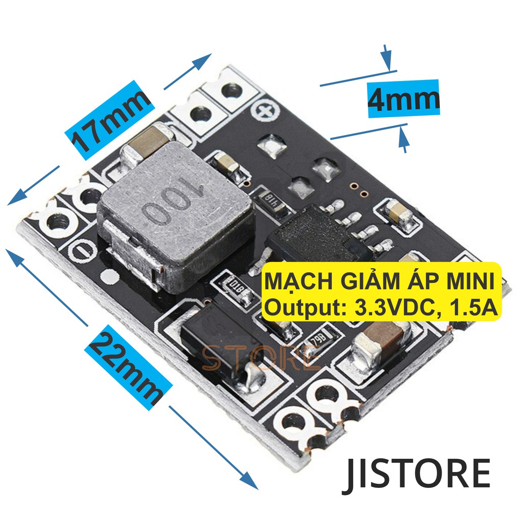 Mạch Giảm Áp (Ổn Áp) DC-DC Output 3.3V 3A 10W Step Down Module UBEC Input 5V-26V | Shopee Việt Nam