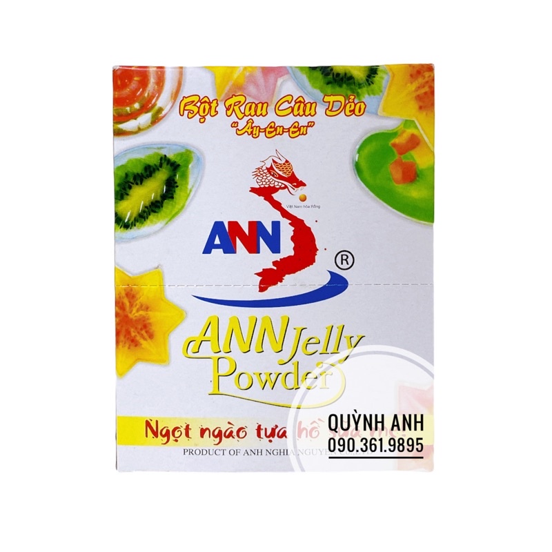 Bột rau câu dẻo ANN gói 10g (hộp 12 gói) | Shopee Việt Nam