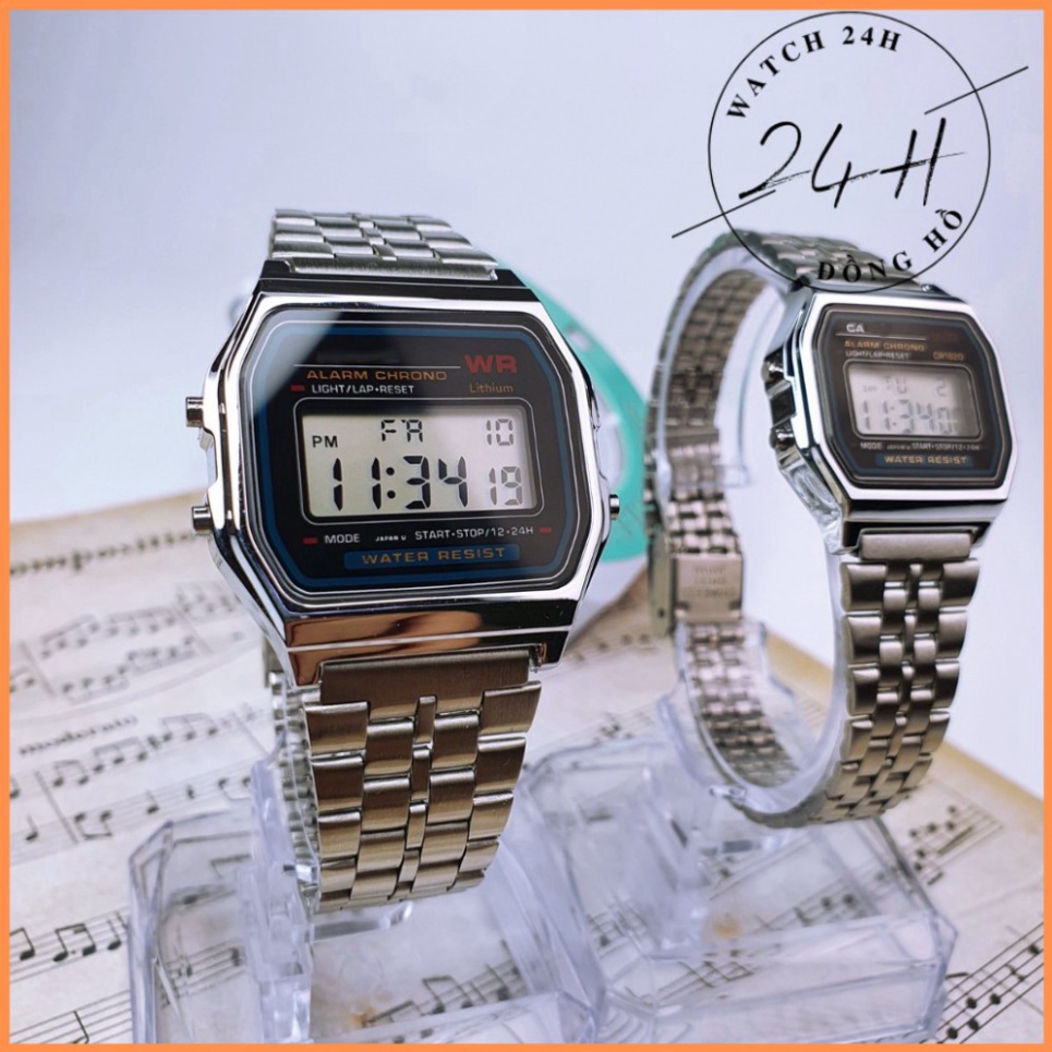 Đồng hồ nam nữ Casio A159 WR06, dây thép không gỉ sang trọng,kiểu dáng hot nhất 2021 | Shopee ...