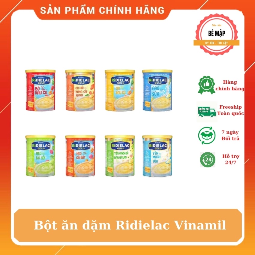 Bột ăn dặm Ridielac Vinamilk đủ vị 350g | Shopee Việt Nam