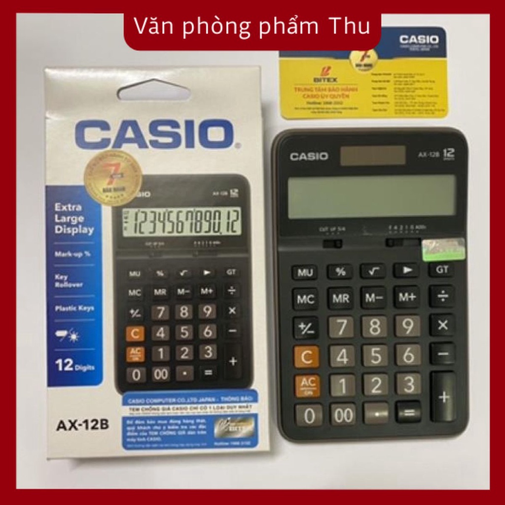 Máy tính Casio AX-12B Chính hãng | Shopee Việt Nam