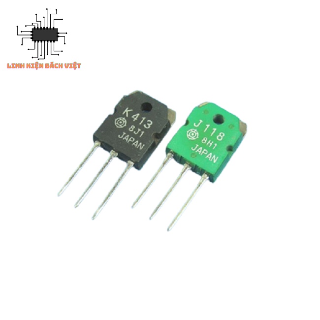 Cặp sò amply K413-J118 (màu đen + đen) bóc máy chính hãng | Shopee Việt Nam