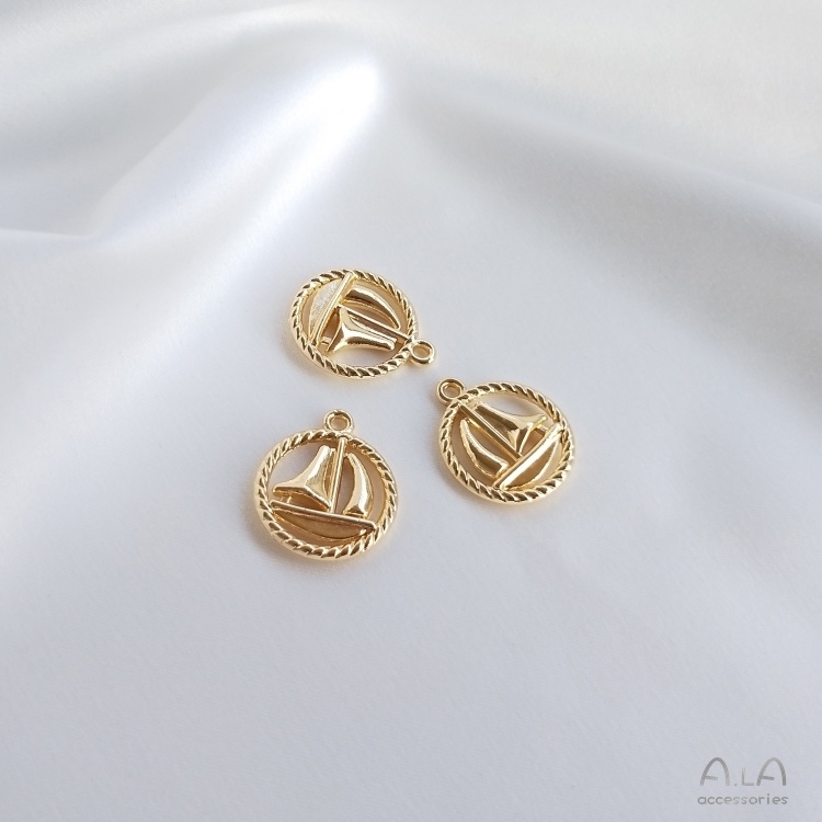 Mặt dây chuyền hình mỏ neo bằng đồng mạ vàng 14k diy | Shopee Việt Nam