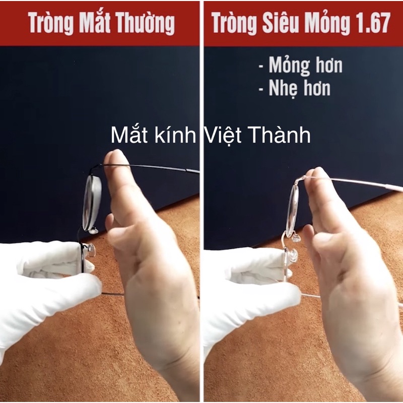 MC5 1.67 CHEMI U1 U2 mắt kính cận viễn loạn Tròng kính độ siêu mỏng 1.67 | Shopee Việt Nam