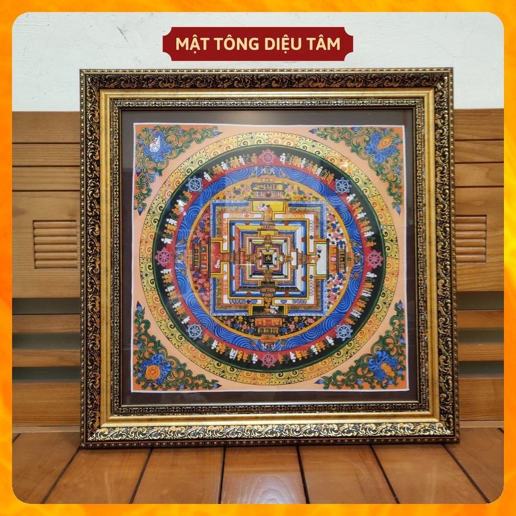 Tranh Mandala vẽ tay Nepal của họa sư thủ công 100% | Shopee Việt Nam