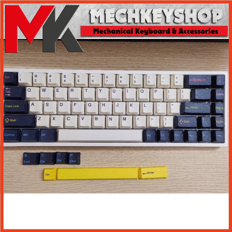 Bộ nút keycap PBT Keydous Nj68 Max 68 + 7 phím, Cherry Profile | Shopee Việt Nam